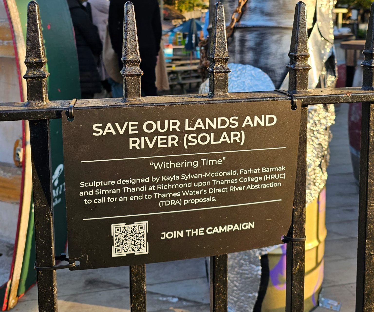 LOCAL ART STUDENTS STAND UP AGAINST THAMES WATER - Save Our Lands ...